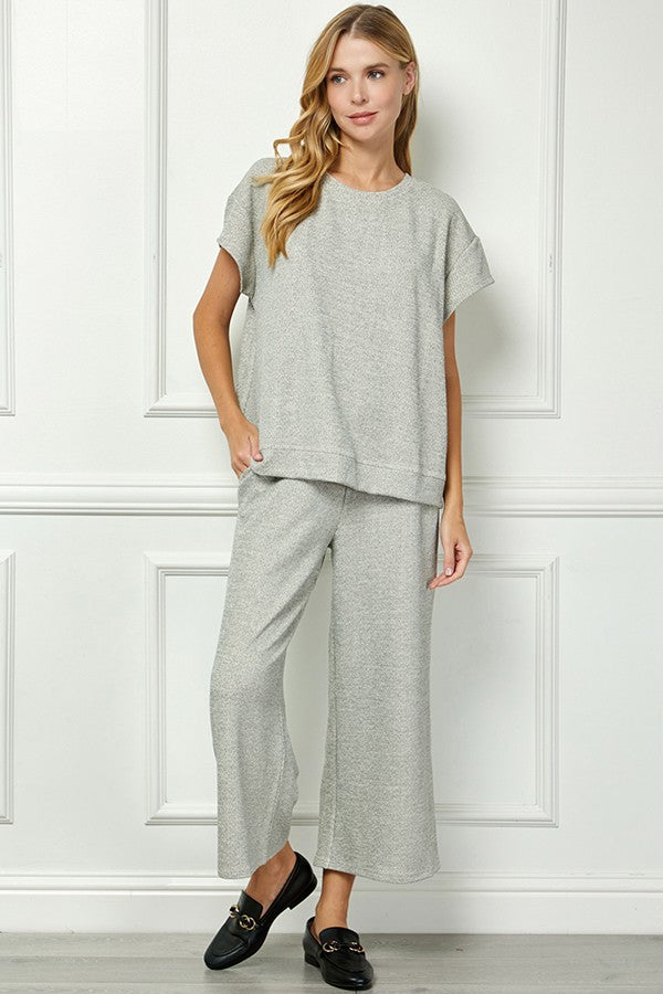 SS Textured Cropped Lounge Set – JQ Clothing Co.