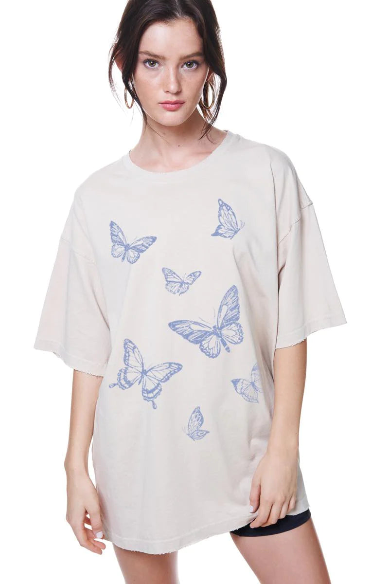 Butterfly Outline Graphic Tee – JQ Clothing Co.